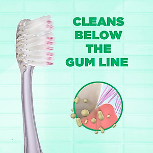 GUM Technique Deep Clean Sensitive Toothbrush, Compact Head & Ultra Soft Tapered Bristles for Adults with Sensitive, 1ct (12pk)