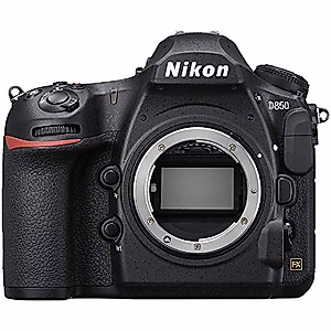 Nikon D850 DSLR Camera (Body Only) (1585) + 64GB Memory Card + Case + Corel Photo Software + EN-EL 15 Battery + HDMI Cable + Cleaning Set + Flex Tripod + More (International Model) (Renewed)