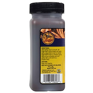 Fiebing's Edge Kote (4oz, Brown) - Leather Edge Paint for Shoes, Furniture, Purses, Couches, Belts - Flexible, Water Resistant, Semi Gloss Color Coating Leather Dye to Protect Natural Edges