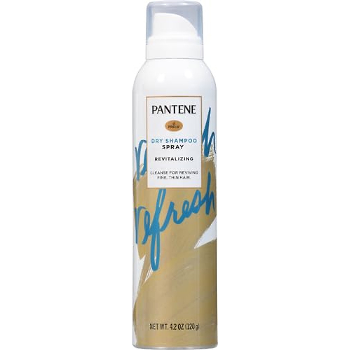 Pantene Pro-V Refresh Dry Shampoo Spray, Volumizing and Cleansing with Vitamin B5, for Fine, Thin and Color Treated Hair, 4.2 oz