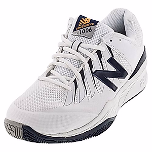 New Balance mens 1006 V1 Tennis Shoe, Black/White, 9 Wide US