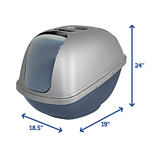 Petmate Basic Hooded Cat Litter Pan, Made in USA