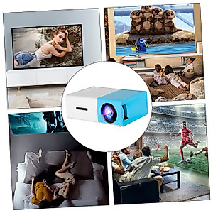 FUOYLOO Home Theater Projector Projector Media Player Equipment Portable Home Cinema Video Plastic Miniature 1080p Lcd Video Projector