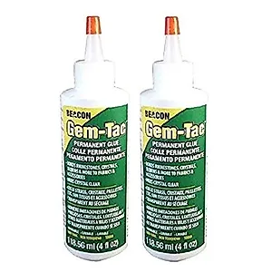 Beacon Gem-Tac Permanent Adhesive, 4-Ounce - 2 Pack