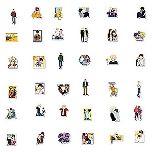 50Pcs Anime Banana Fish Stickers for Car Laptop PVC Backpack Water Bottle Pad Bicycle Waterproof Decal Sticker Kids Toy /Banana Fish