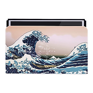 PlayVital The Great Wave Custom Dock Cover for Nintendo Switch OLED, Dust Anti Scratch PC Hard Faceplate Shell Cover for Nintendo Switch OLED Charging Dock - Dock NOT Included