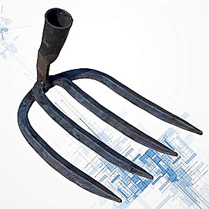 Cabilock Steel Head Garden Rake Head Without Handle Garden Hard Rake Head Only for Farm Gardening M