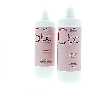 Schwarzkopf Bonacure Repair Rescue Shampoo and Conditioner Liter Duo 33.8 oz