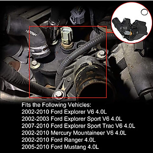 Thermostat Housing Kit Assembly for 2002-2010 Ford Explorer & Mercury Mountaineer V6 4.0L Engine Models 2L2Z8592AA, 2L2Z8592BA - Thermostat Housing Assembly by KAKO
