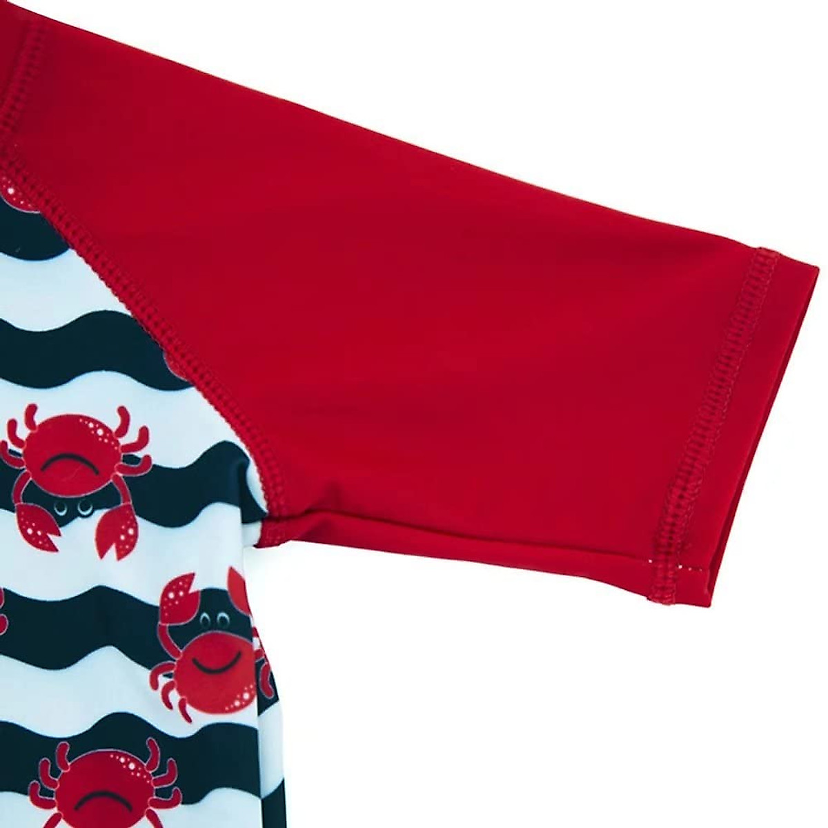 Toddler Baby Boys' Swimwear One Piece UPF 50+ Swimsuit Boy Lovely Cartoon Prints Bathing Suit Red 12M