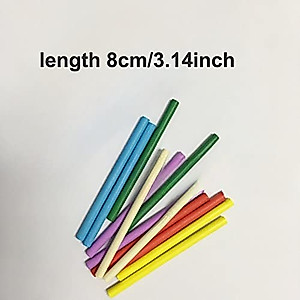 YANQIN 50 pcs Bird Chewing Toys-Colorful Natural Wood Bird Toy Set-Small Pet Foot Talon Toy for Parrots, Parakeets, Cockatiels, Lovebird, Budgie, Conures Random Color