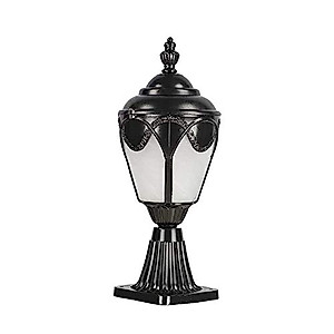 Lights Outdoor Waterproof Post Lantern Courtyard Balcony Garden Decoration Aluminum Metal Stigma Headlights Outdoor E27 Exterior Pillar Post Lamp Street Pedestal Lamp External Desktop Landscape Stadiu