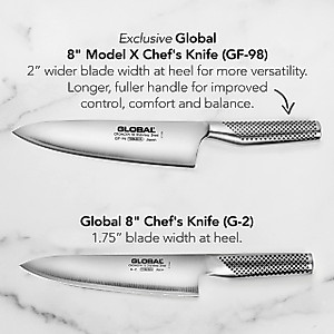 Global Model X Chef's Knife & Paring Knife Set - 2 Piece