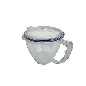 LocknLock Easy Essentials Measuring Bowl with Handle 33.81-oz / 4.23-cup, 16 x 16 x 16 cm, Natural