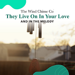 The Wind Chime CO Memorial Wind Chimes, Sympathy Wind Chimes Gift for The Loss of A Loved one, Home Decor Outdoor Garden, Soothing Melodic Tones with Mute Option.