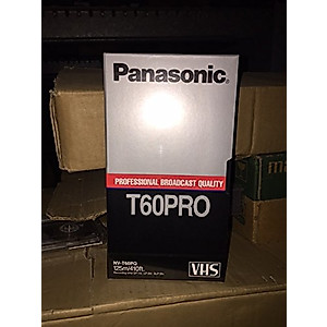 5 Pack of Panasonic T60PRO Professional Broadcast Quality VHS Video Cassette Tapes - NV-T60PQ - 125M/410Ft