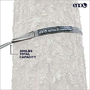 ENO, Eagles Nest Outfitters Helios XL Ultralight Hammock Straps Suspension System with Storage Bag, 300 LB Capacity, 13'5" x 1"