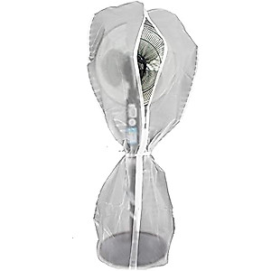 LiXiongBao 2 Pack Standing Round Fan Dust-Proof Cover Electric Fan Dust Cover Guard Protector Electrical Appliances Plastic Guard household Floor Fan Cover Protective Cover