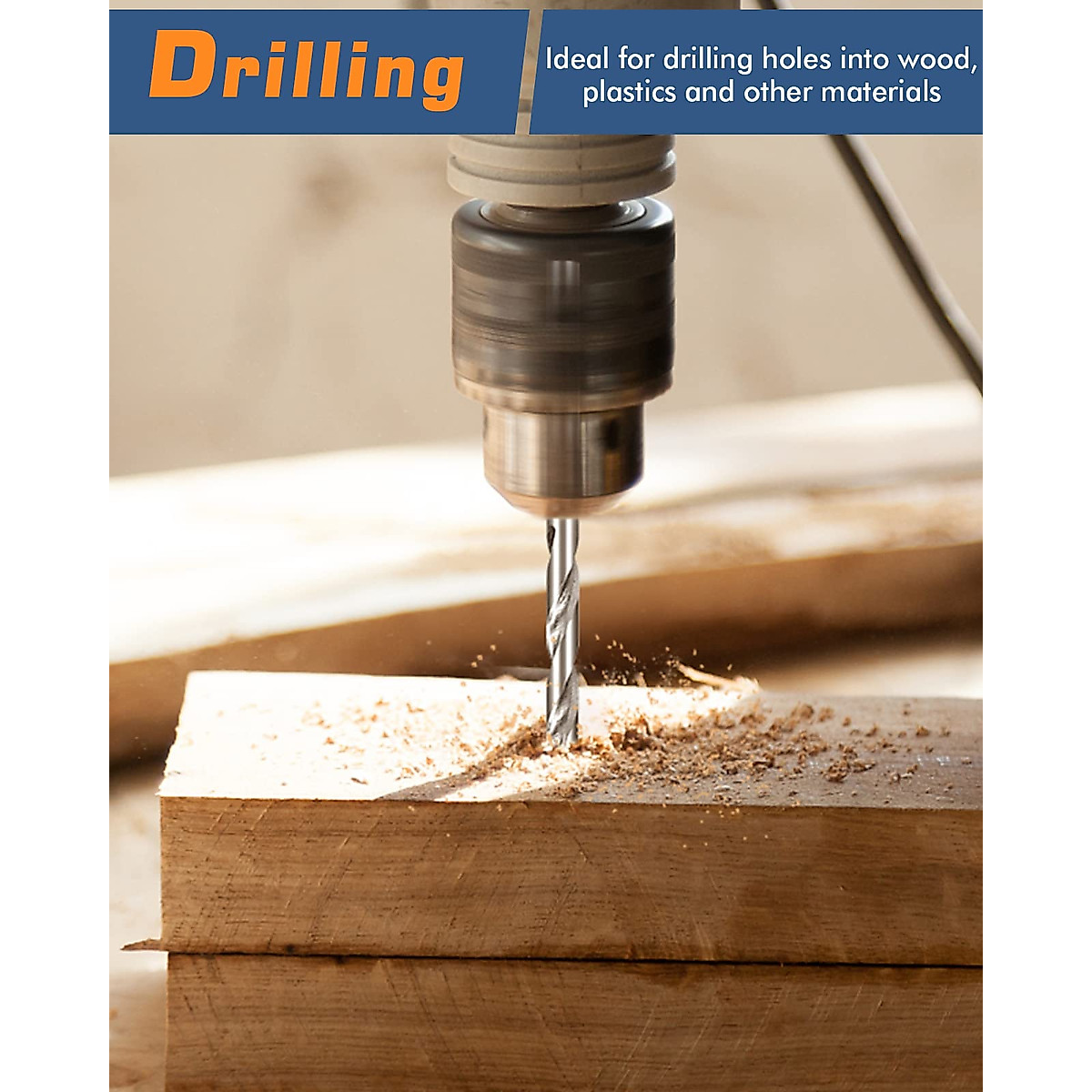 CHILEAD Rotary Tool Accessories Kit, 500 Pcs Accessory Set, 1/8"(3.2mm) Diameter Shanks, Universal Fitment Bits for Easy Cutting, Sanding, Grinding, Sharpening, Carving, Drilling, Polishing, Engraving