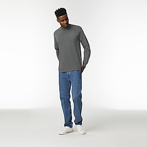 Gildan Men's Ultra Cotton Long Sleeve T-Shirt, Style G2400, Multipack, Charcoal (2-Pack), X-Large