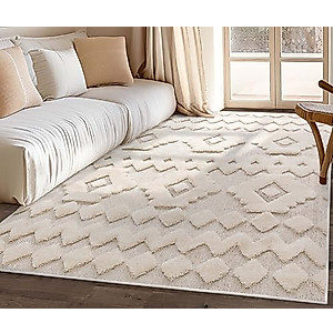 Well Woven Bellagio Chiara Tribal Moroccan Beige Flat-Weave 7'10" x 9'10" Area Rug