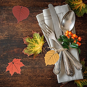 joycraft 120Pcs Fall Maple Gift Tags with String, 12 Style Fall Leaf Tags, One-Sided Printing, Fall Gift Hangtags for Thanksgiving, Gift Wrapping, DIY Crafts, Wedding, Holiday Party