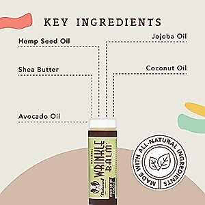 Natural Dog Company Wrinkle Balm, Travel Stick, 0.15 oz, Dog Lotion for Dry Itchy Skin, Cleans Wrinkles, Yeast Infection Treatment for Dogs, Plant Based, Frenchie Dog Accessories, Made in USA