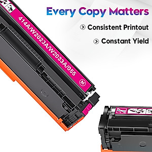 ONLYU 414A Toner Cartridge Compatible Replacement for 414A 414X 414 W2020A W2020X Used with Color Laserjet Pro MFP M479fdw M454dn M479fdn M454dw Printer Ink (Black Cyan Yellow Magenta, No Chip)