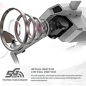 Contixo F31 Pro Pocket Drones with Camera for Adults, 2.5K Gimbal Camera Drone, Lightweight, 25 Minutes Flight Time, Follow Me, Brushless Motors, 5GHz FPV Transmission, GPS Auto Return Home