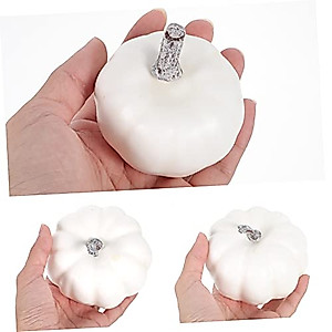 Garneck 2 Sets Artificial Pumpkin Tablescape Decor Garland Decor Halloween Props Thanksgiving Maple Leaves Foam Pumpkin Mini Halloween Pumpkin Simulation Pumpkin Decor Decorative Pumpkin