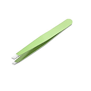 Precision Slant Tweezers for Eyebrows, Facial Hair & Ingrown Hair Removal