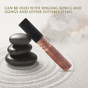 Singing Bowl Striker, 1Pc Tibetan Singing Bowl Wood Mallet Striker Wooden Stick Article for Meditation Chakra Healing Prayer Yoga and Mindfulness