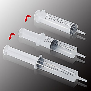 150ml Measuring Syringe Large Plastic Feeding Syringe Measuring Syringe for Measuring Hydroponic Nutrient and Solution Preparation
