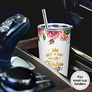 Birthday Gifts for Women, Gifts for Women Birthday Unique, Women Birthday Gift Ideas 20oz Tumbler with Lid And Straw, Birthday Presents for Women, Women's Birthday Gifts for Mom Sister Daughter Friend