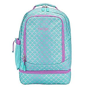 Bentgo Kids 2-in-1 Backpack & Insulated Lunch Bag (Mermaid Scales)