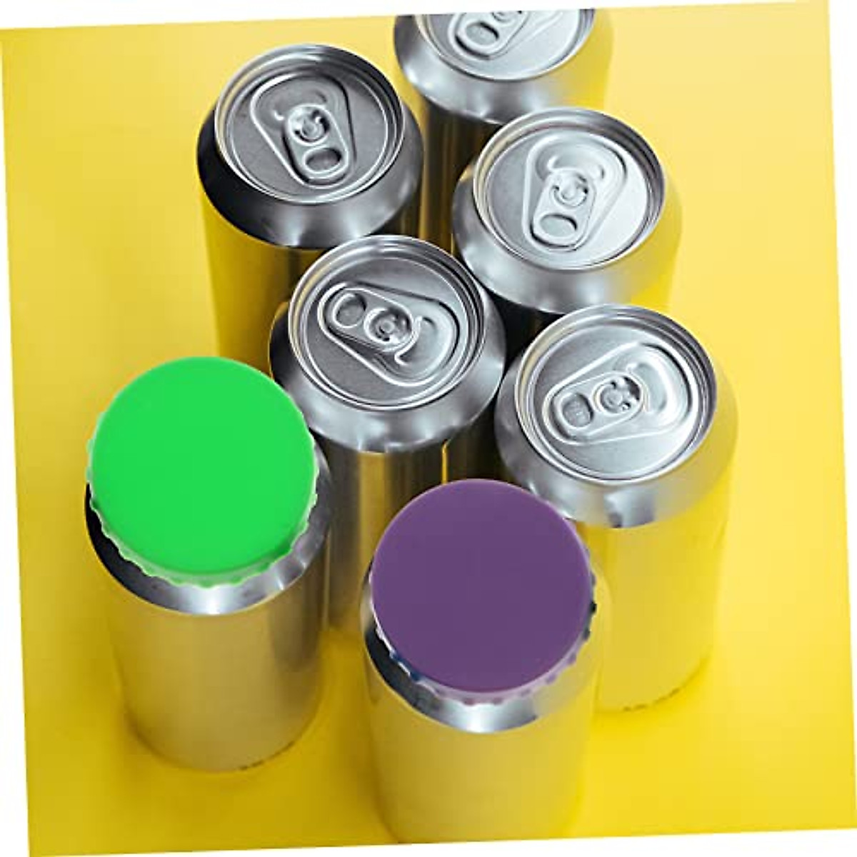 Yardwe 12pcs Can Sealing Lid Drinking Bottle Caps Seasoning Bottle Stoppers Rubber Bottle Topper Wine Bottle Cap Beer Silica Gel Silicone Caps Bottle Caps for Home Brewing
