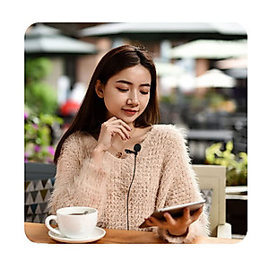 TBAKPU Microphone Professional for iPhone - Lavalier Lapel Omnidirectional Mic for iPad, iPod - Perfect for Audio & Video Recording, YouTube, Interview, Podcast, Vlogging