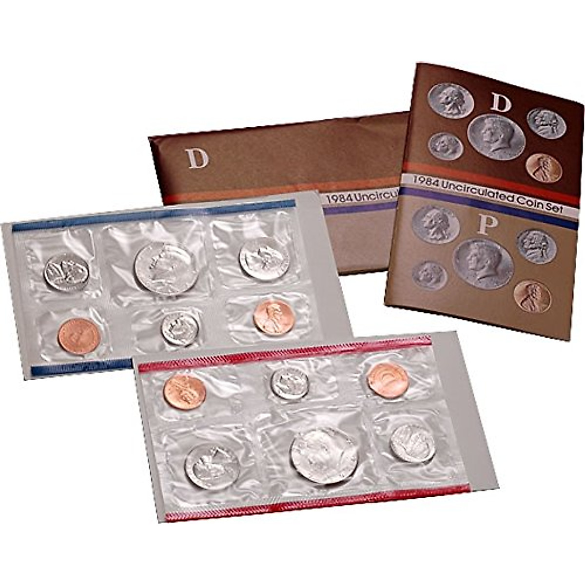 1984 P, D U.S. Mint - 10 Coin Uncirculated Set with Original Governmetn Packaging Uncirculated