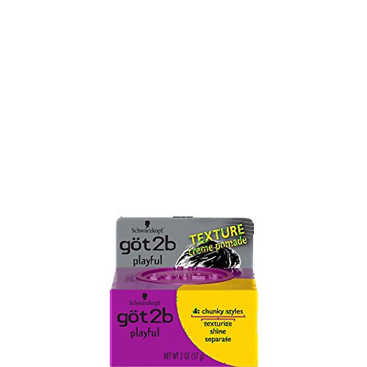 Got2b Playful Texturizing Crème Pomade, 2-Ounce (Pack of 2)