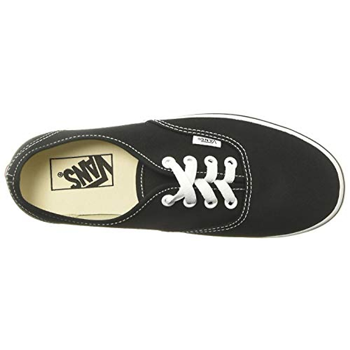 Vans Unisex Authentic Black Canvas VN000EE3BLK Mens 8.5, Womens 10