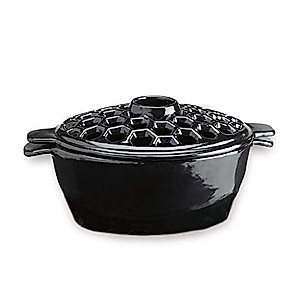 Plow & Hearth 33884-BK Steamer, 12.01 x 9.69 x 5.2 inches, black