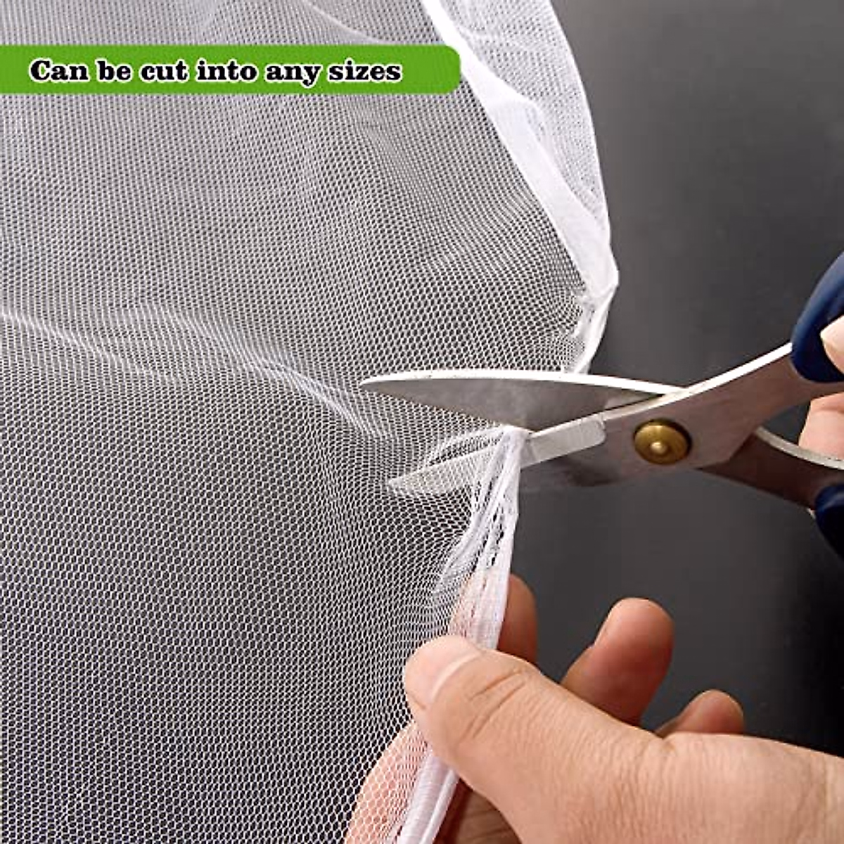 Mosquito Netting 39x10Ft Garden Mesh Netting, Bug Insect Mosquito Fly Bird Net, Animals Barrier Protection Net, White 3x12 m