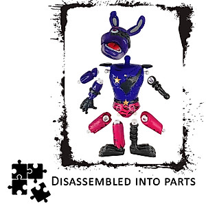 Toysvill 8pcs Inspired by Game Five Nights Toys | Set Candy's FNAF Action Figure [Sheep, Cindy Cat, Happy Frog, Mr. Hippo, Nightmare Bonnie, Turtle Swordsman, Chester Chimpanzee, Reindeer]