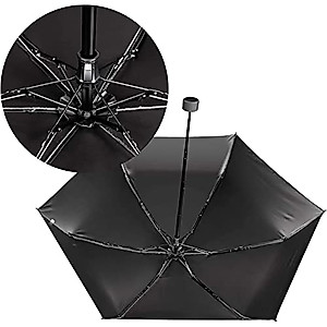 Small Travel Umbrella Light Compact Folded Umbrellas Purse Size for Women Mint Green