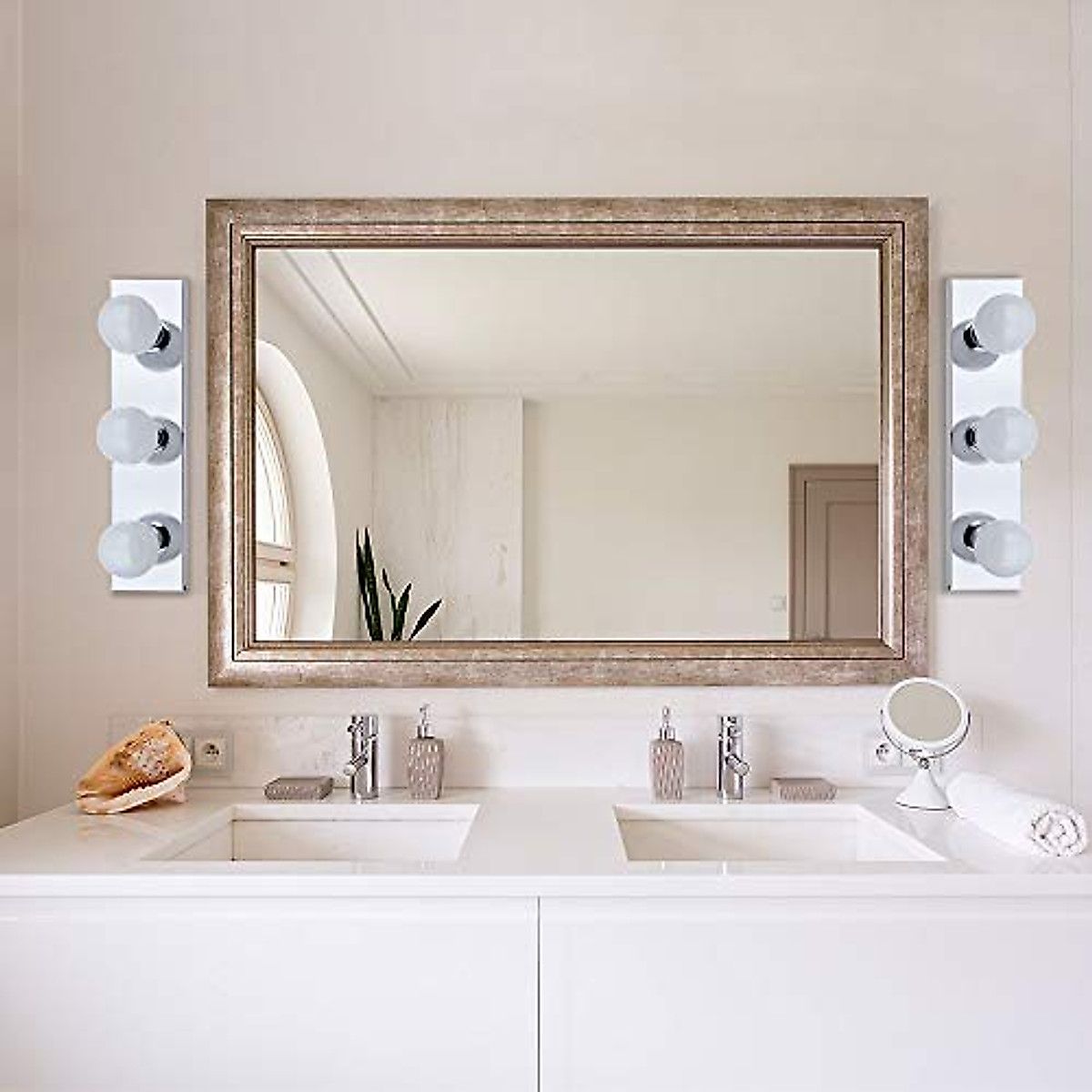 Globe Electric 51202 Cameron Collection 3 Chrome Fixture Vanity Light