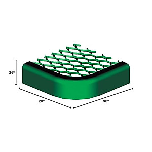 Norwood Commercial Furniture Open Air Series Heavy Duty Portable Outdoor Bench with Back,Surface Mount, 8 Feet