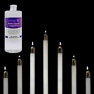 Altar Pure Liquid Paraffin Candle Fuel for Liturgical use | Liquid Church Candle Fuel Wax Free | Suitable for use in All Candle Shells | 1 US Quart or 32 Fluid Ounces.