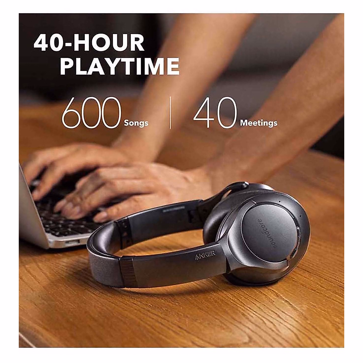 Soundcore by Anker AeroFit Pro Open-Ear Headphones with Life Q20 Noise Cancelling Headphones, Ultra-Comfort, Secure Fit, Ergonomic Design, Rich Sound with LDAC, IPX5 Water-Resistant, 46H Playtime