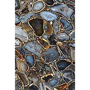 18"x12" Mix Multi Colour Agate Table Top Rectangular Table, Center Table, Coffee Table, Patio Table, Hallway Table, Living Room Furniture