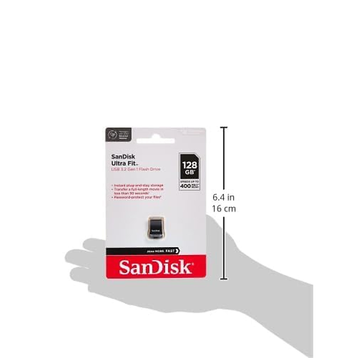 SanDisk 256GB Ultra Fit USB 3.2 Flash Drive - SDCZ430-256G-G46, Black